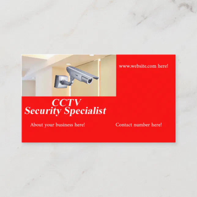 CCTV image for Business Card | Zazzle