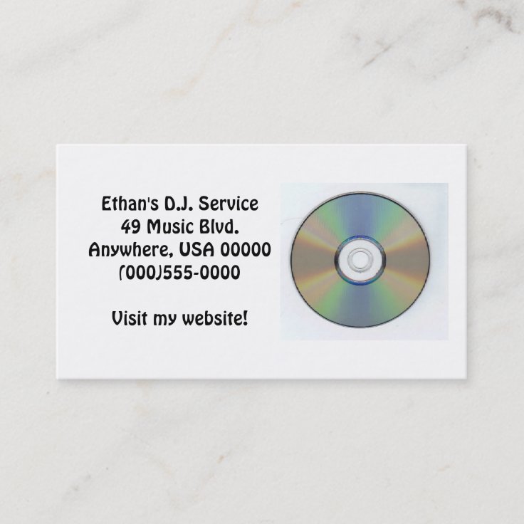 "CD" Business Cards | Zazzle