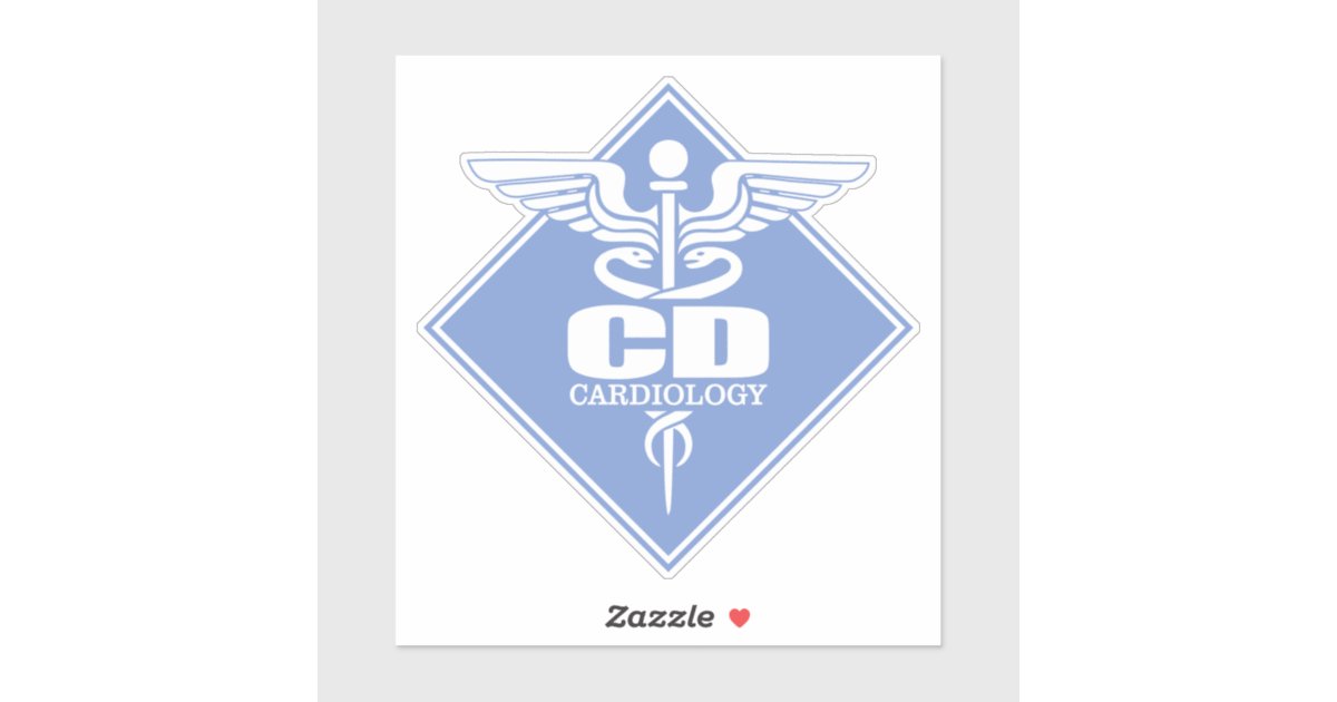 CD (Cardiology) diamond Sticker | Zazzle