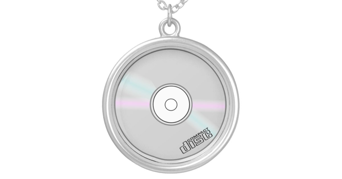 CD compact disc music necklace | Zazzle