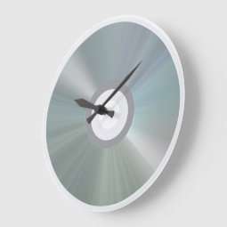 CD/DVD Round Clock | Zazzle