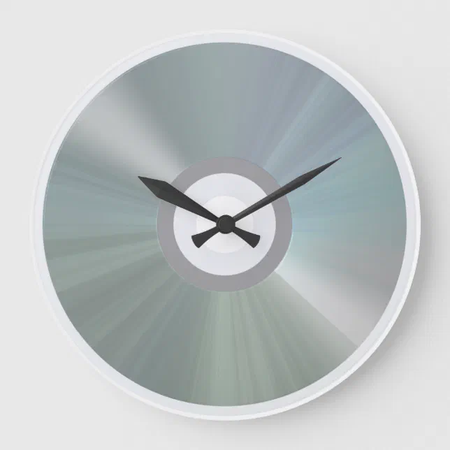 CD/DVD Round Clock | Zazzle