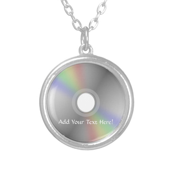CD or DVD Personalized Music Necklace | Zazzle