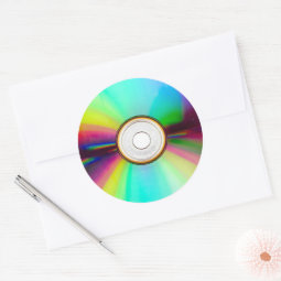 CD Round Stickers | Zazzle