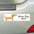 CD- Wiener Dogs Rock Bumper Sticker | Zazzle