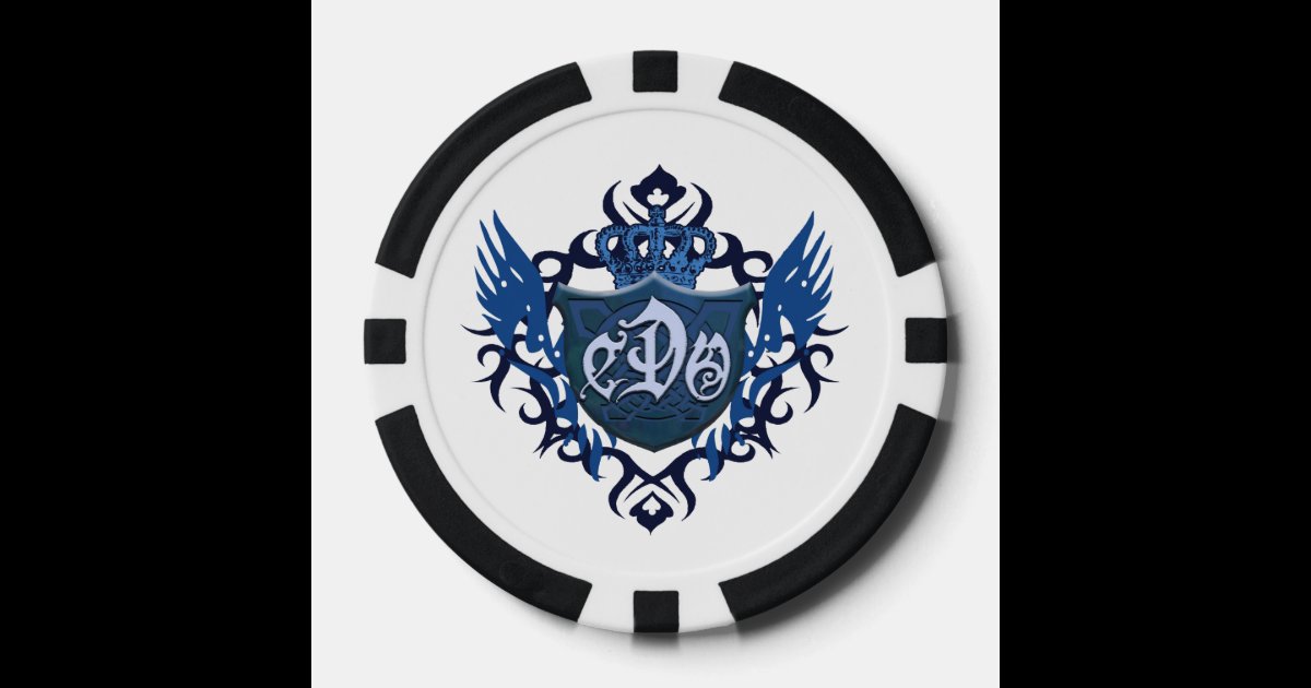 CDO-Blue Shield -Poker Chips | Zazzle