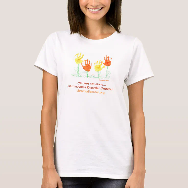 CDO flowers/handprints shirt | Zazzle