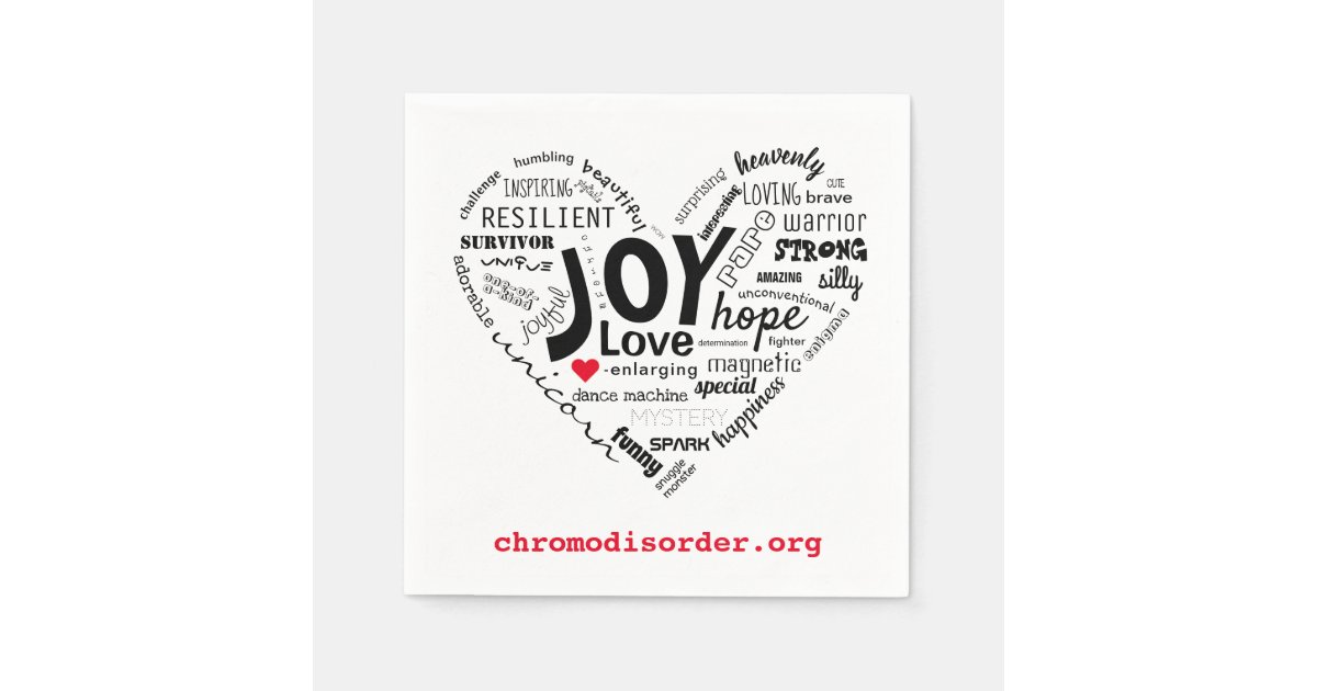 CDO Heart Napkin | Zazzle