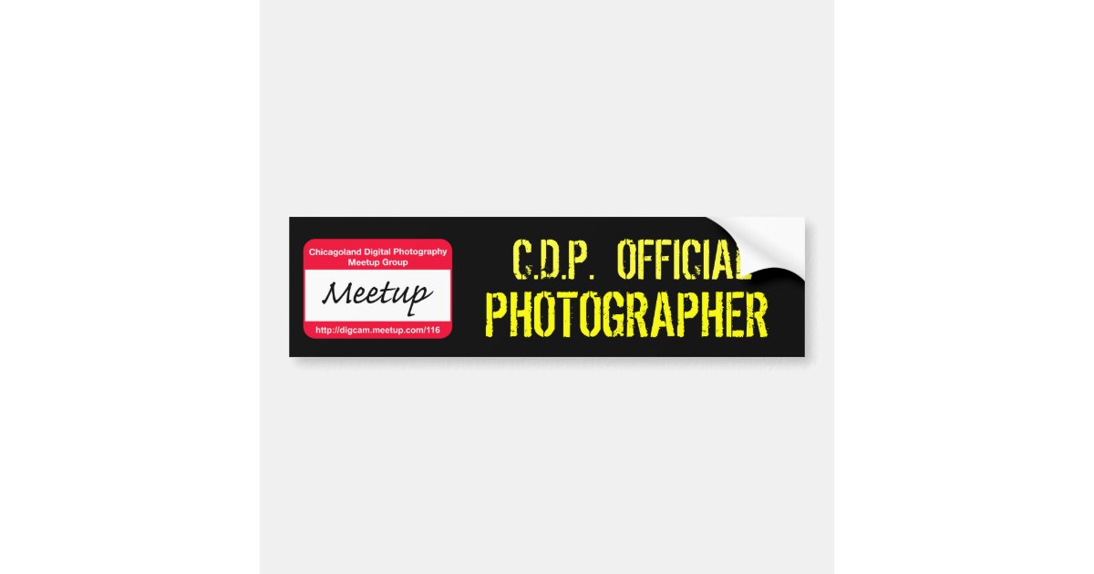CDP OFFICIAL PHOTOGRAPHER Sticker | Zazzle