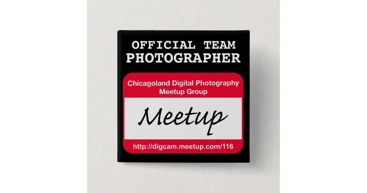 CDP Photographer badge - black Button | Zazzle