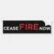 Cease Fire Now Black Bumper Sticker | Zazzle