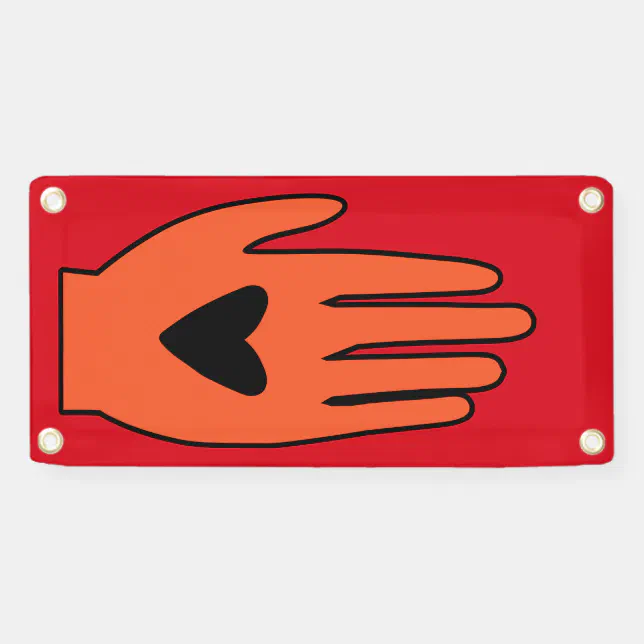 Ceasefire now hand Palestine graphic design Banner | Zazzle