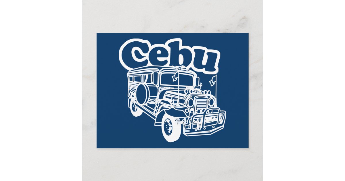 Cebu Jeepney Postcard | Zazzle