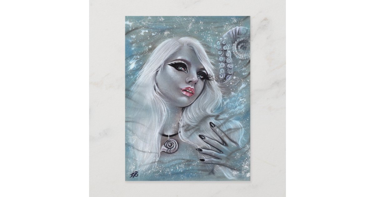 Cecaelia mythology mermaid postcard | Zazzle