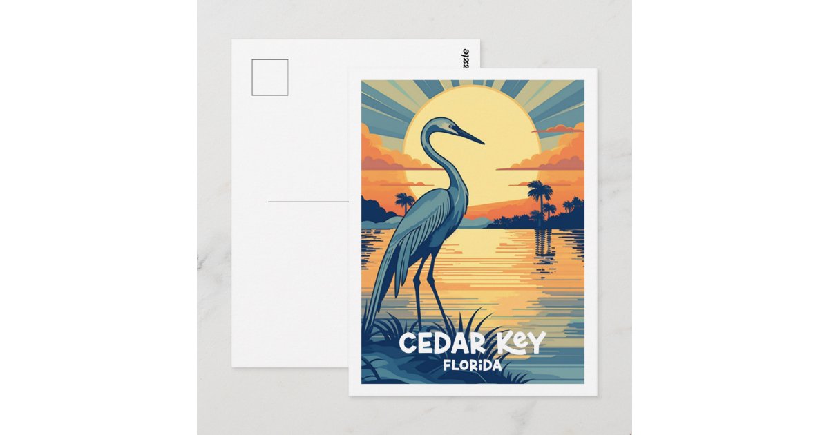 Cedar Key Florida USA Famous Vintage Travel Place Postcard | Zazzle