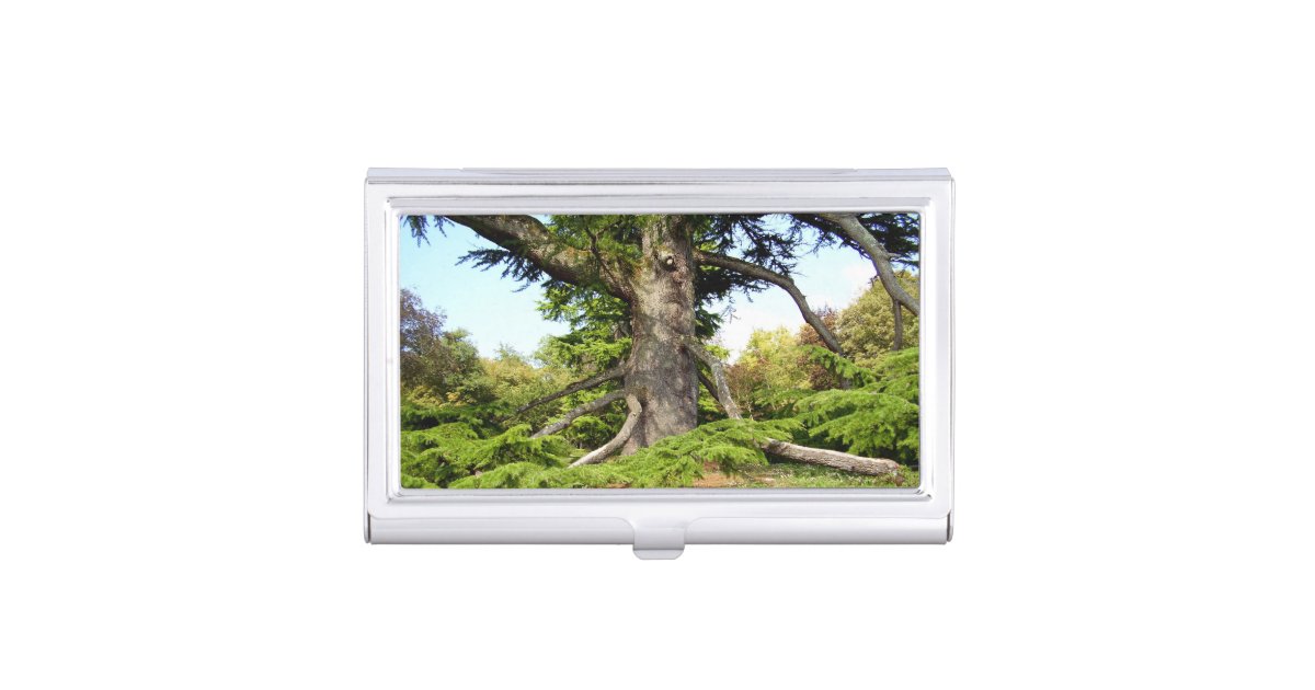 Cedar-of-Lebanon Tree Business Card Holder | Zazzle