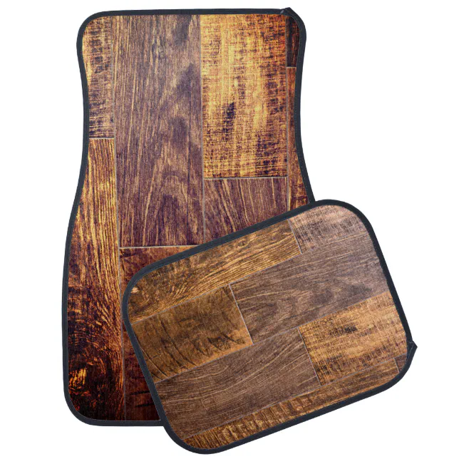 Cedar Planks | rustic outdoor pattern Car Floor Mat | Zazzle