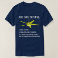 Ceiling fan has three settings funny shirt | Zazzle