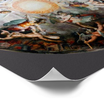 Ceiling Mural Angels And Demons Poster | Zazzle