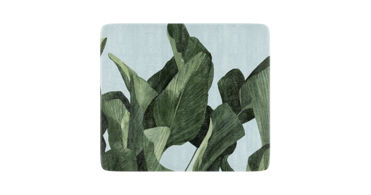 Celadon Palms Cutting Board | Zazzle