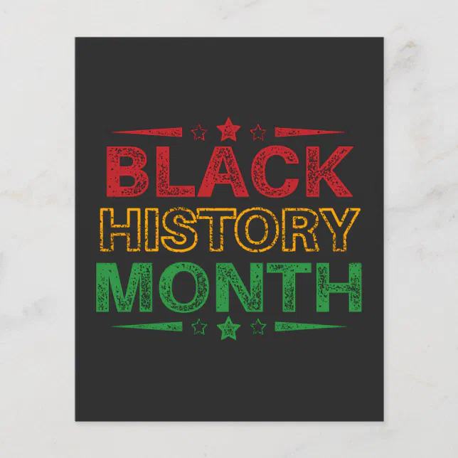 Celebrate Black History Month, Juneteenth Flyer | Zazzle