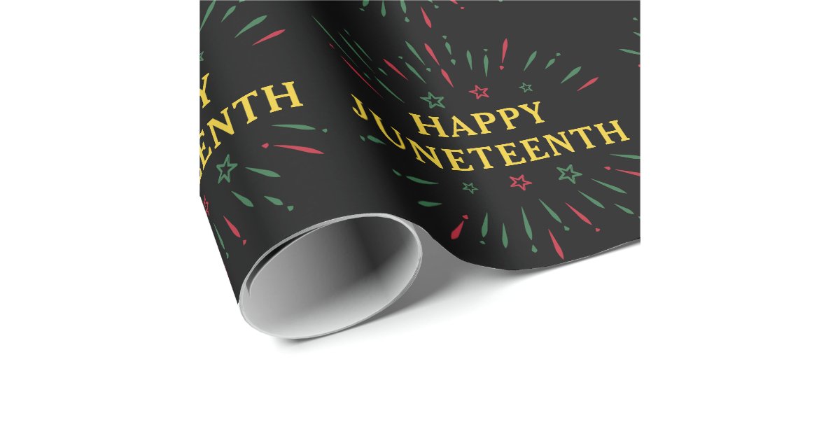 Celebrate Black Independence Day Happy Juneteenth Wrapping Paper | Zazzle