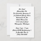 Celebrate Clocks Clock Time For A Party Invitation | Zazzle