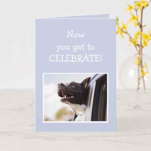 Celebrate Congratulations GRADUATION Happy Dog Card | Zazzle