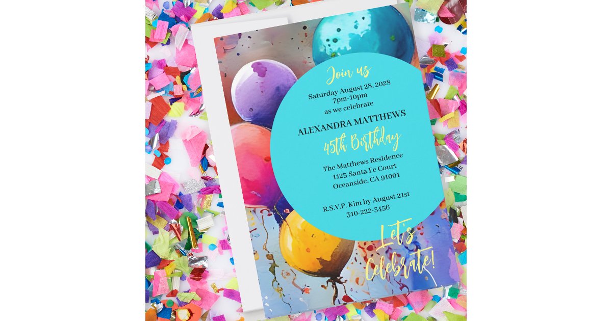 Celebrate! Custom Text Any Occasion Invitation | Zazzle