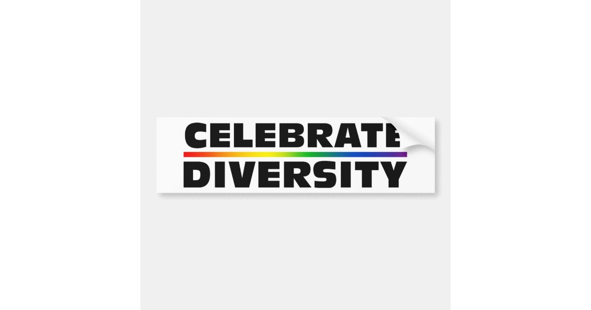 Celebrate Diversity Bumper Sticker | Zazzle