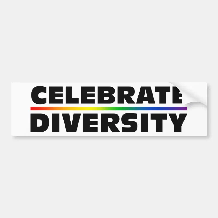 Celebrate Diversity Bumper Sticker | Zazzle