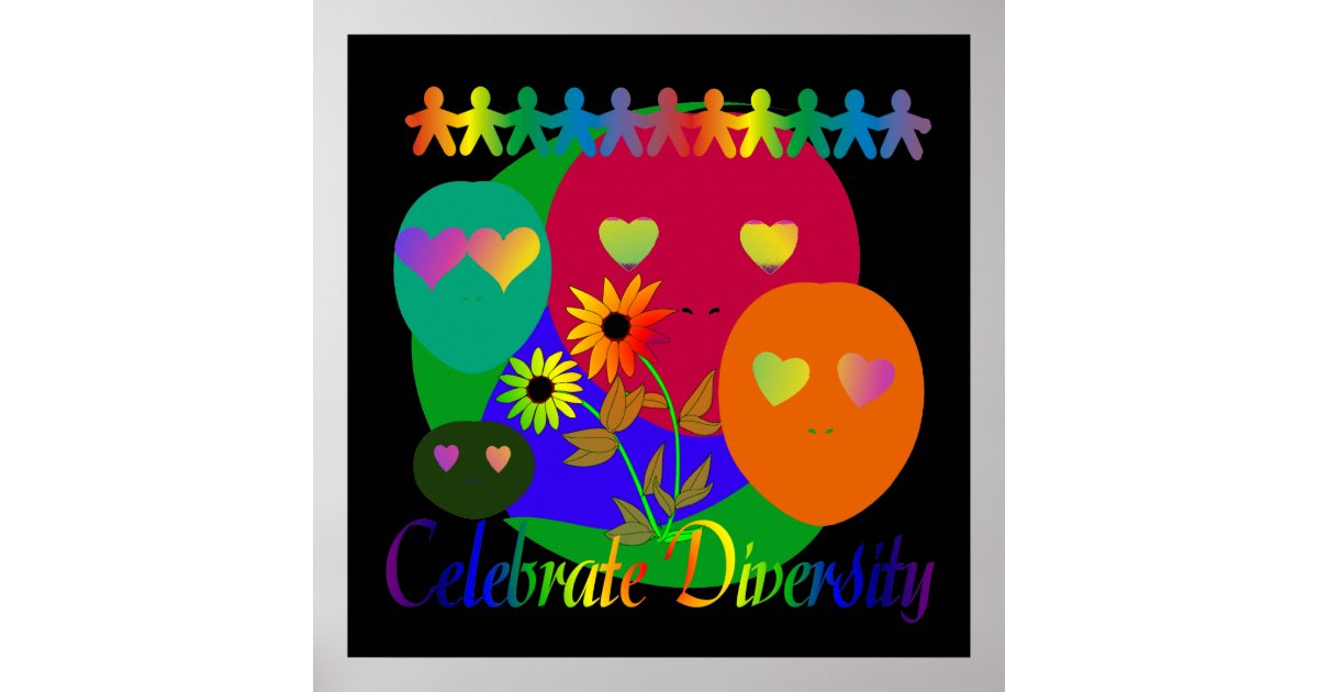 Celebrate Diversity Poster | Zazzle