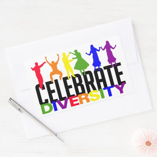 Celebrate Diversity stickers | Zazzle