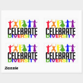 Celebrate Diversity stickers | Zazzle