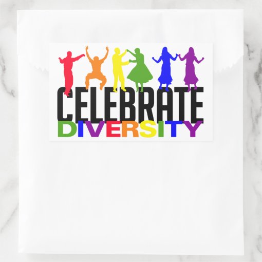 Celebrate Diversity stickers | Zazzle