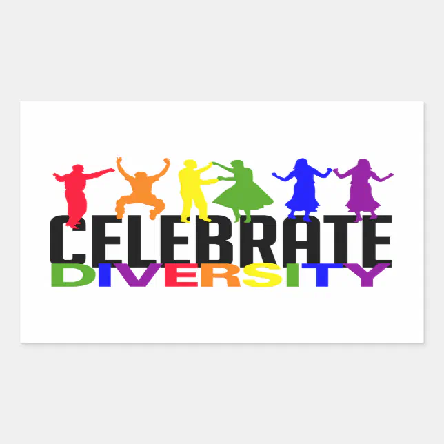 Celebrate Diversity stickers | Zazzle