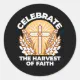 Celebrate Faith with Harvest – Inspirational Art Classic Round Sticker ...