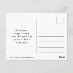 CELEBRATE JUNETEENTH Customizable Christian Verse Postcard | Zazzle