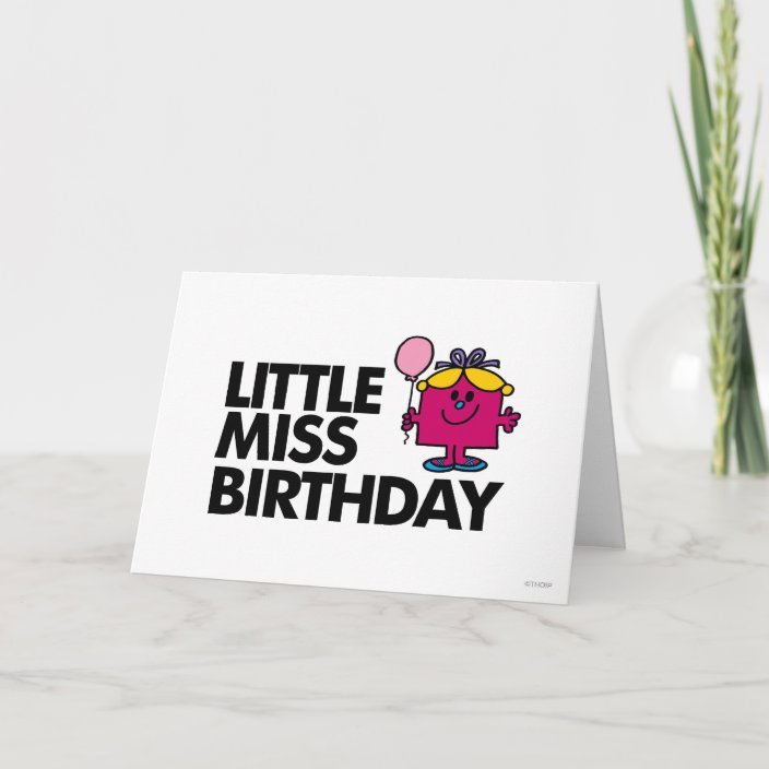 Celebrate Little Miss Birthday Card | Zazzle.com