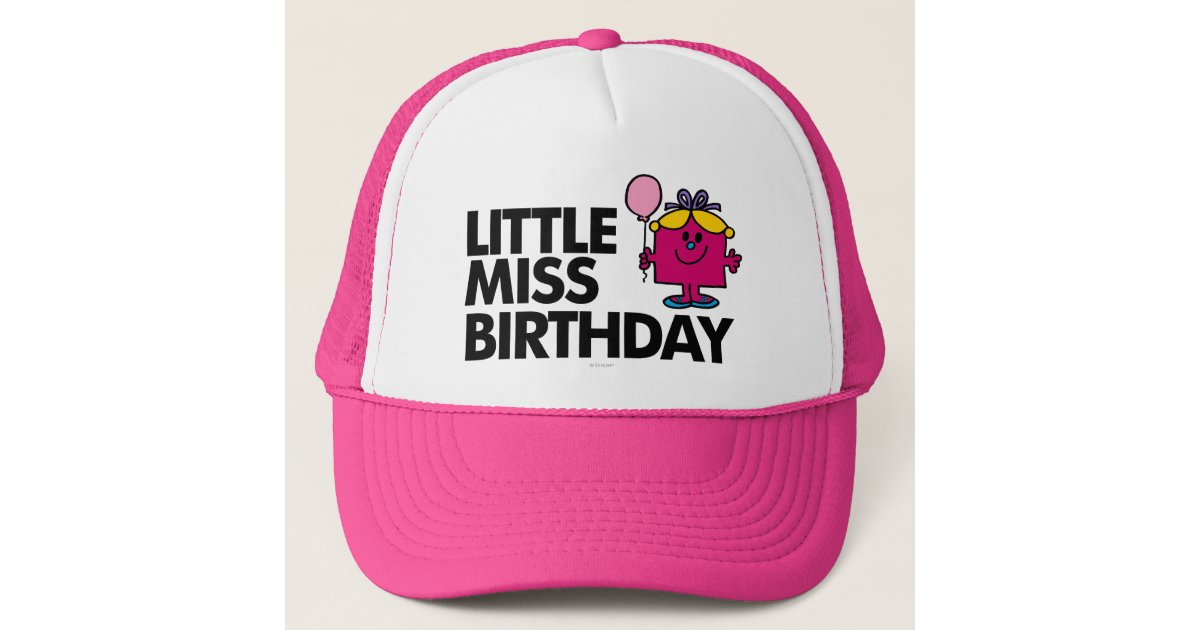 Celebrate Little Miss Birthday Trucker Hat | Zazzle.com