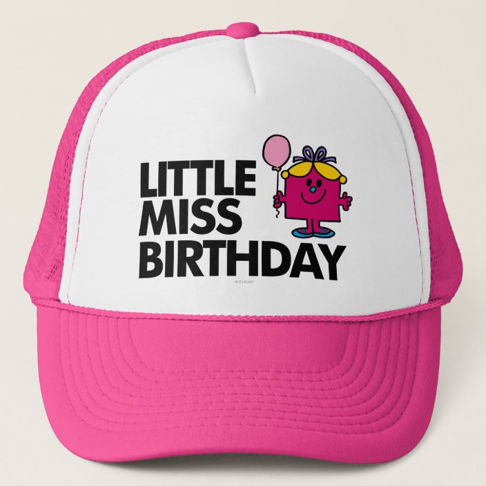 Celebrate Little Miss Birthday Trucker Hat | Zazzle.com