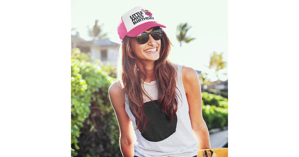 Celebrate Little Miss Birthday Trucker Hat | Zazzle