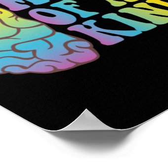 Celebrate Minds of all Kinds Adhd Awareness Gift Poster | Zazzle