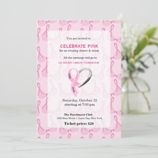 Celebrate Pink event Invitation | Zazzle