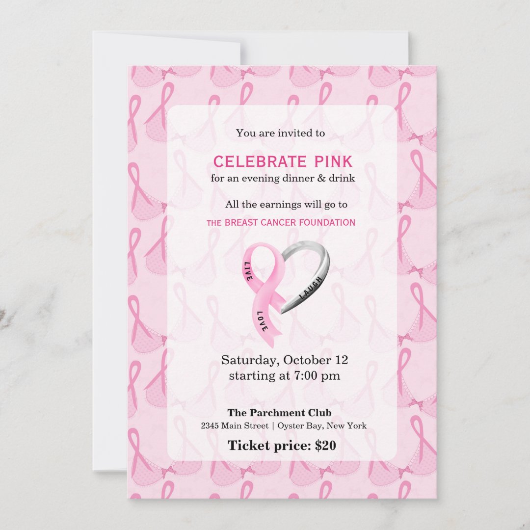 Celebrate Pink event Invitation | Zazzle