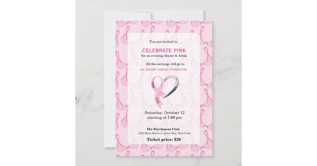 Celebrate Pink event Invitation | Zazzle
