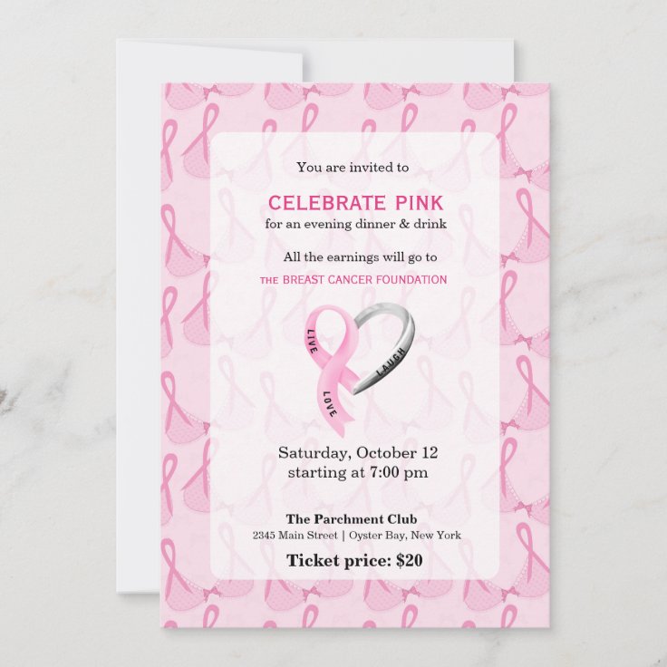 Celebrate Pink event Invitation | Zazzle