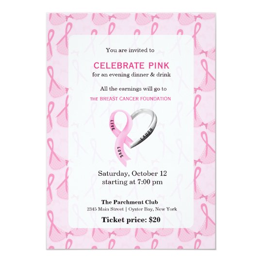 Celebrate Pink event Invitation | Zazzle.com