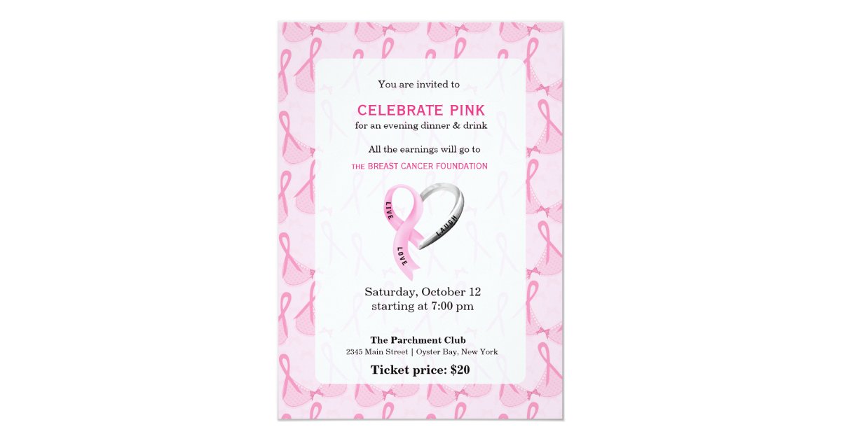 Celebrate Pink event Invitation | Zazzle.com