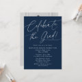 Celebrate the Grad Navy Photo Graduation Party Invitation | Zazzle